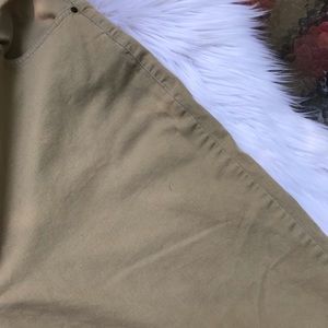 Lauren Ralph Lauren | Pants & Jumpsuits | Lauren Ralph Lauren Khaki Denim Capris Pants 4w | Poshmark